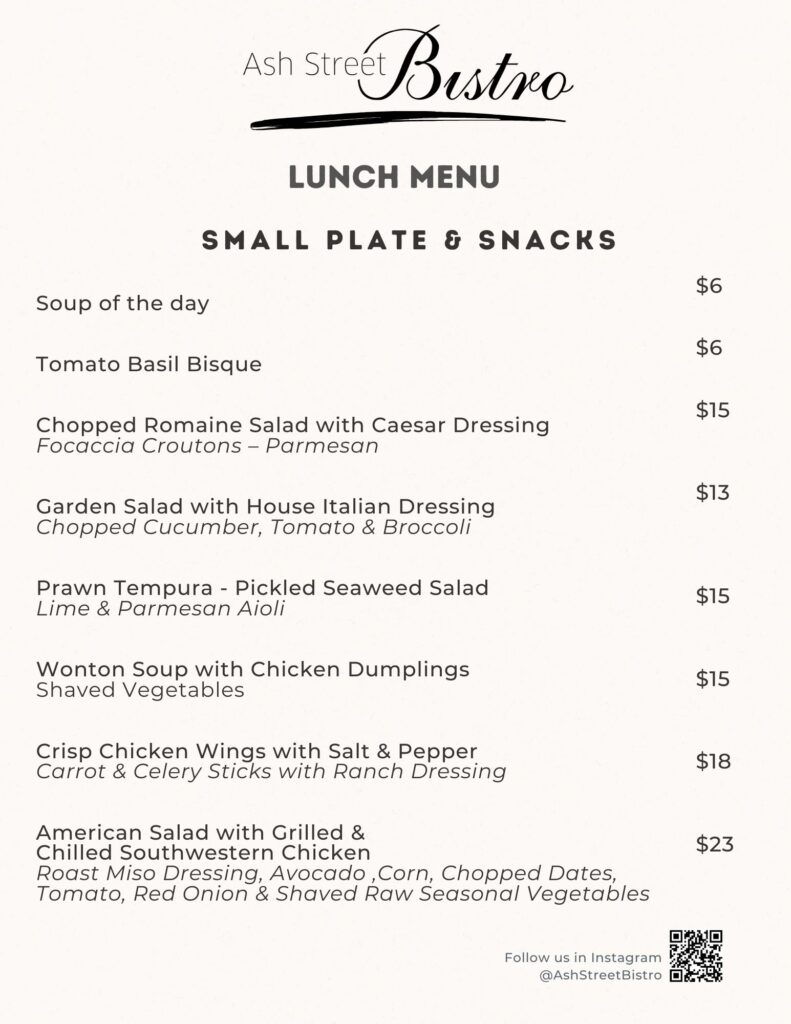 Lunch menu - Legacy Senior Living