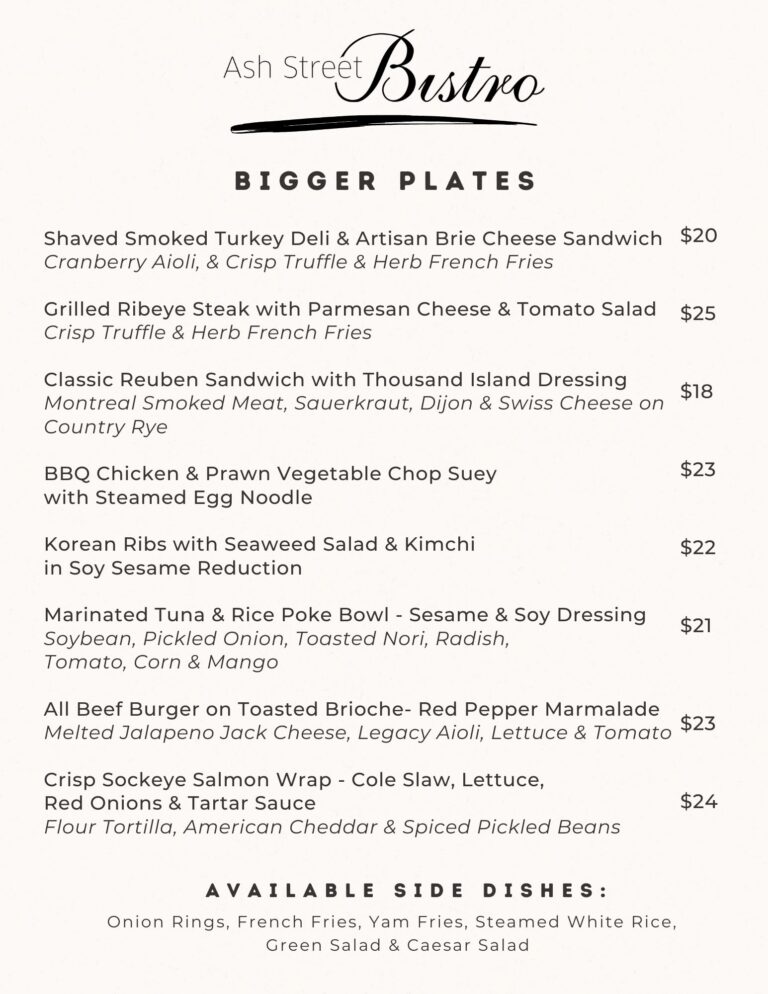 Lunch menu - Legacy Senior Living